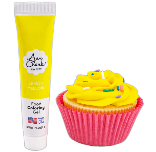 Ann Clark Lemon Yellow Food Coloring Gel, .70 oz. (20 g) | Kai'sConfections