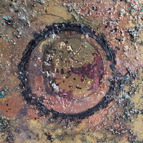 "Ceremonial Sun Series" - Acrylic / Mixed on Canvas - 10" x 10" - by ...