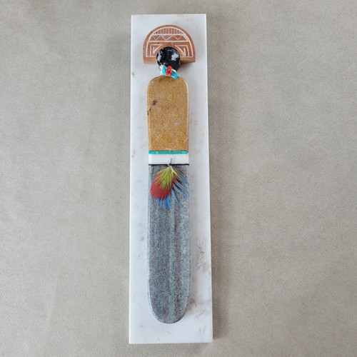 "Rain Spirit" Sculpture White & Assorted Marble, Parrot Feather, by ...