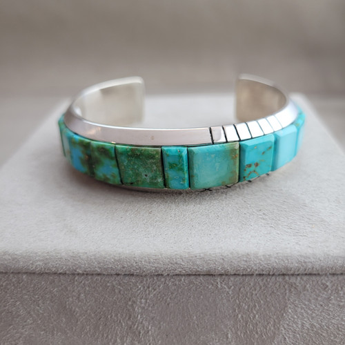 Cobble Set Sonoran Gold Turquoise Cuff in Sterling Silver | True West ...