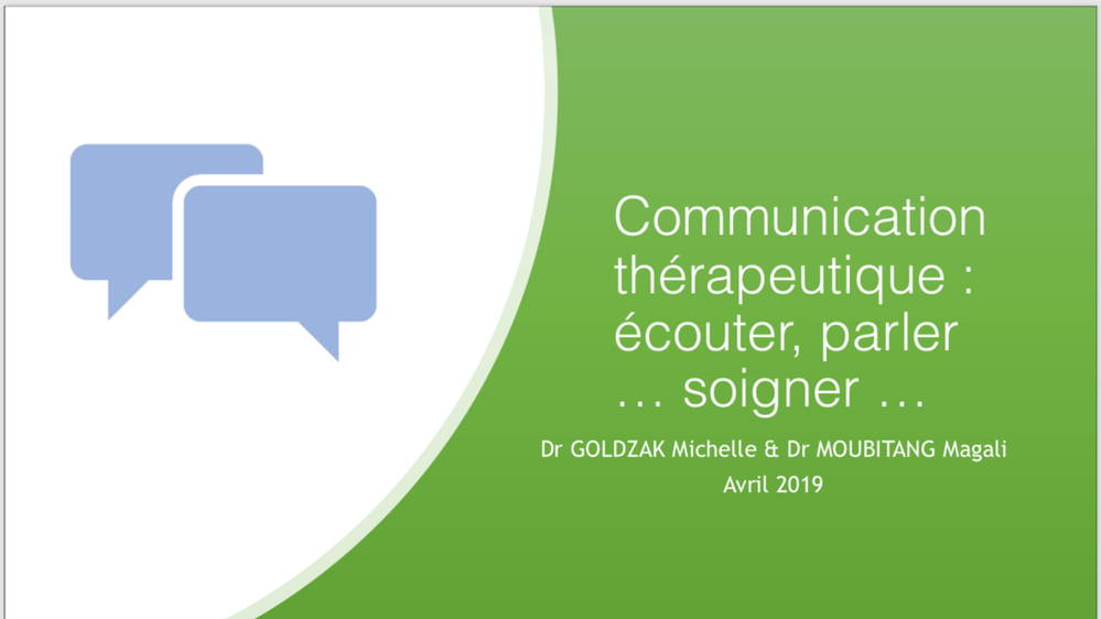 Communication thérapeutique-CHOG