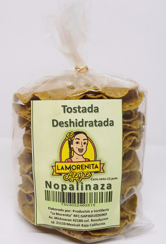 Tostada Deshidratada Nopalinaza | productoslamorenita