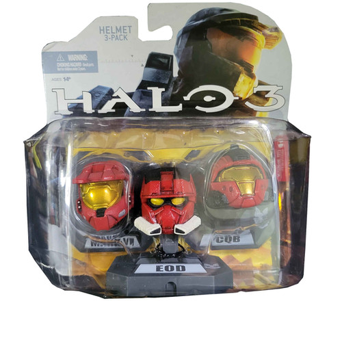 Halo 3 Miniature Helmet 3-Pack Mark VI, EOD, COB McFarlane Toys | The ...