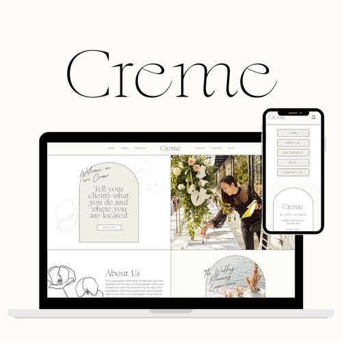 Creme Wix Template | Mango Marketing