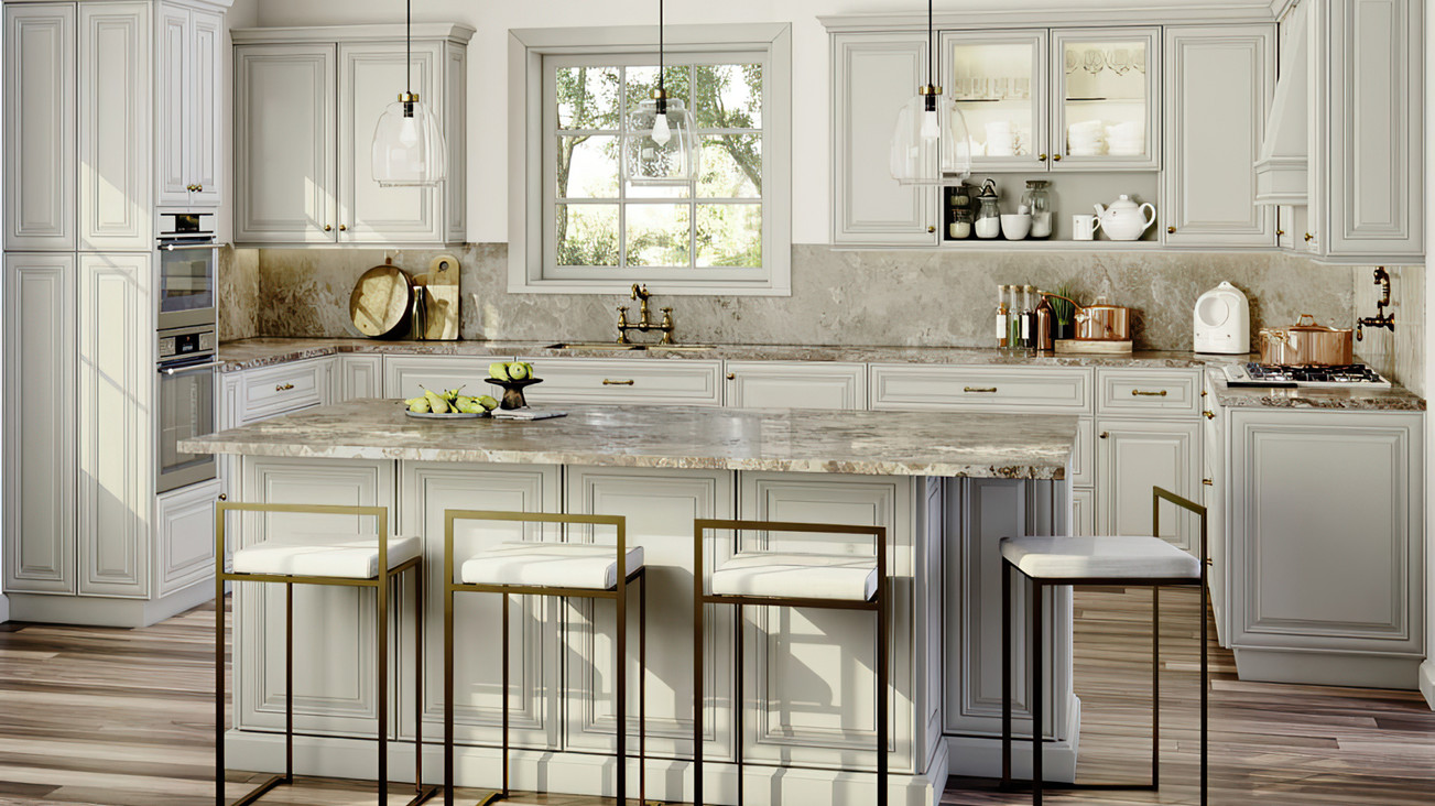 Sierra Pearl White | Prefinished Cabinets