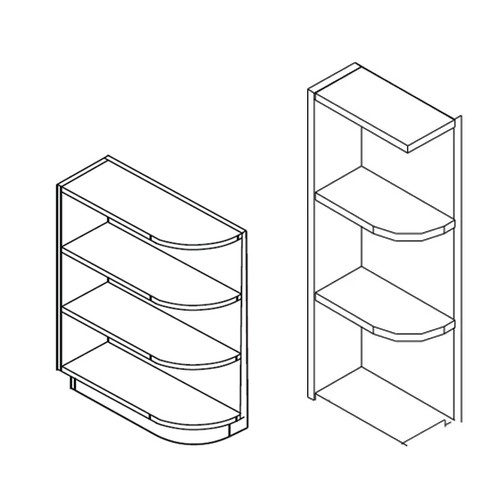 Dakota Grey Shaker Kitchen Cabinets - Wall End Shelves & Base End ...