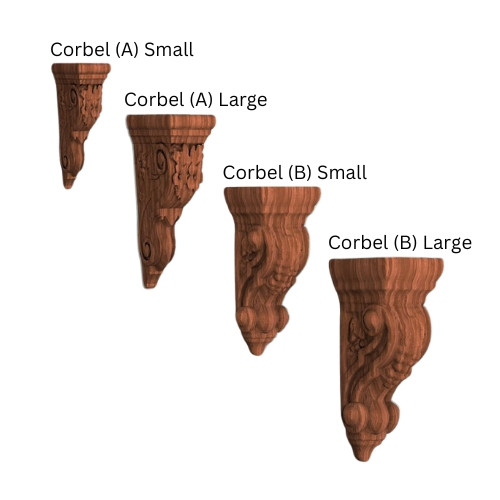 Sierra Classic Walnut Kitchen Cabinets - Corbels - Assembled ...