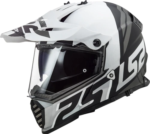 LS2 Pioneer Evo Adventure Helmet - Evo Evolve white matt black | RAD254