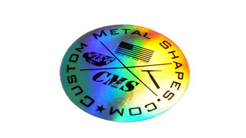 CMS Sticker (Holographic) | Custom Metal Shapes