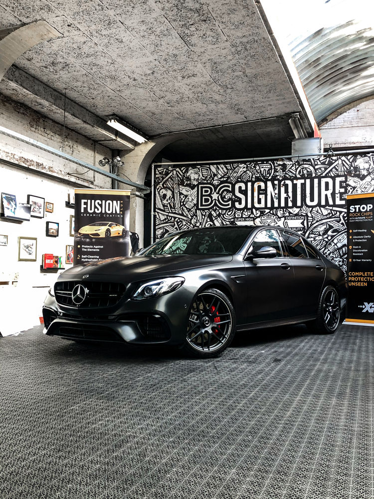 Mercedes E63 AMG - Satin Silky Black Carwrap
