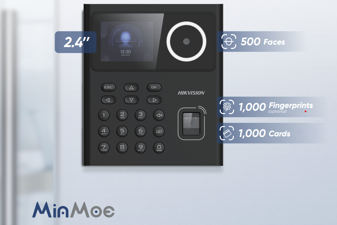 Hikvision MinMoe DSK1T320 Series Face Attendance Machine and Access ...