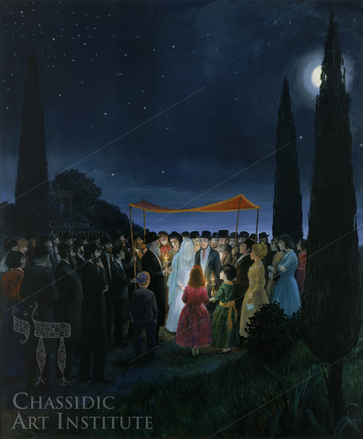 Zalman Kleinman Paintings & Book | Chassidic Artist | Chai Art Gallery