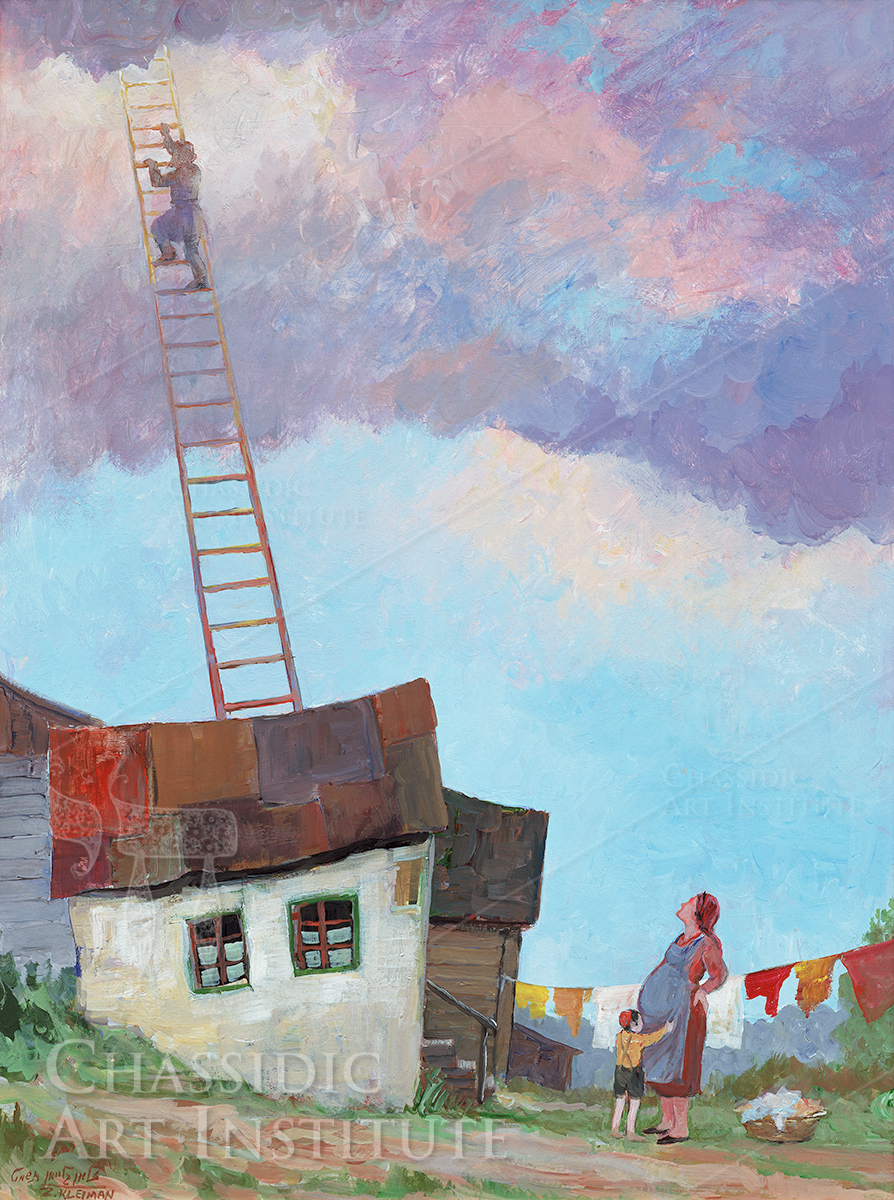 Zalman Kleinman Paintings & Book | Chassidic Artist | Chai Art Gallery