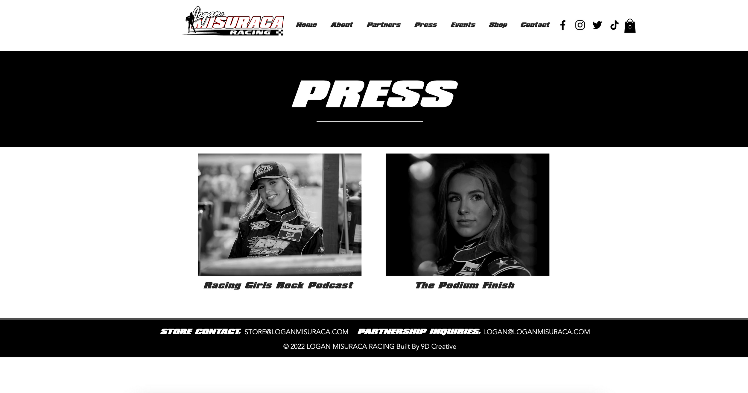 PRESS | Logan Misuraca | Racing