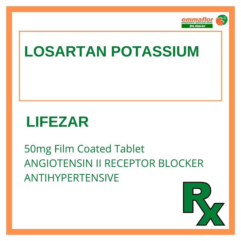 Losartan Potassium Lifezar 50mg | EmmaflorDrugStore