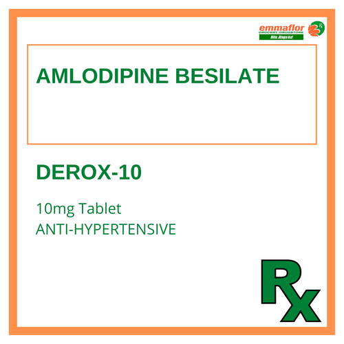 Amlodipine Besilate - Derox 10mg | EmmaflorDrugStore