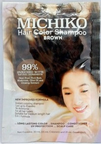 Michiko Hair Color Shampoo - Brown | EmmaflorDrugStore