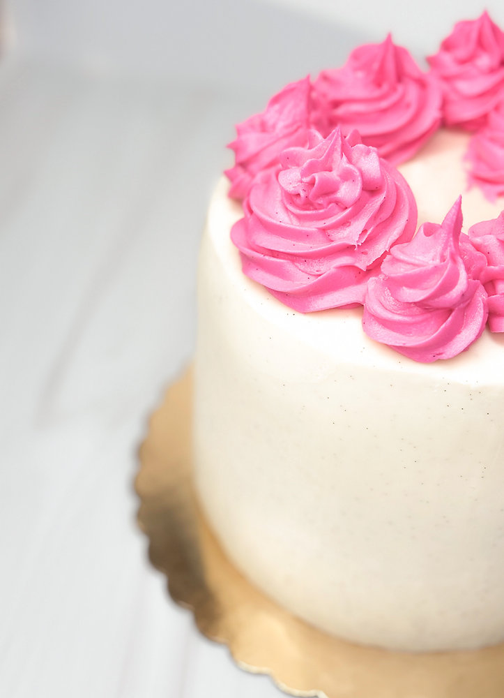Classic White Cake with Vanilla Buttercream