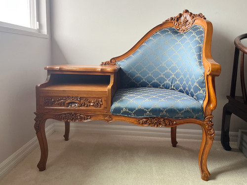 Antique French telephone chair bench | Kapok Furniture