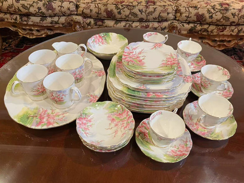 Royal Albert Blossom Time china set Like New | Kapok Furniture