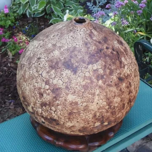 Jan and Helga Grove Large Barnacle Pottery Vase | irasvintagegallery