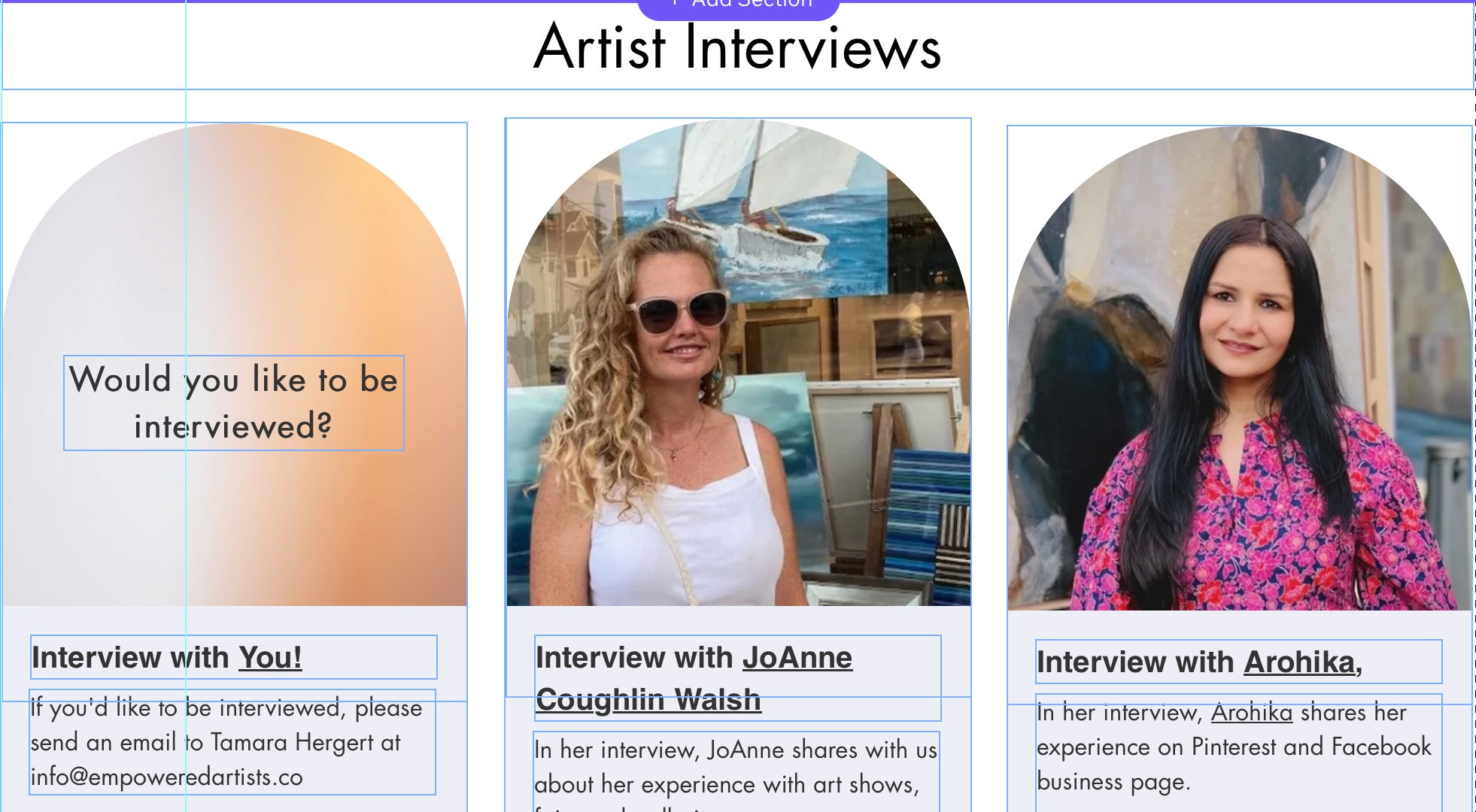 Artist Interviews | Empowered Artists