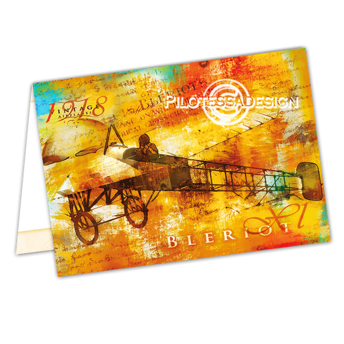 XL-KLappkarte "Bleriot" | pilotessadesign
