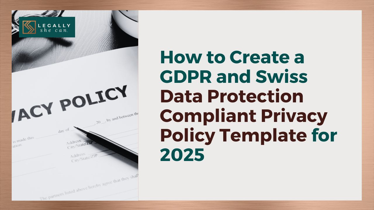 How to Create a GDPR and Swiss Data Protection Compliant Privacy Policy ...