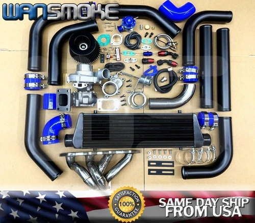 Turbo Kit T3 Charger 90-99 4G63 Eclipse 1G 2G DSM Talon Laser GSX GST ...