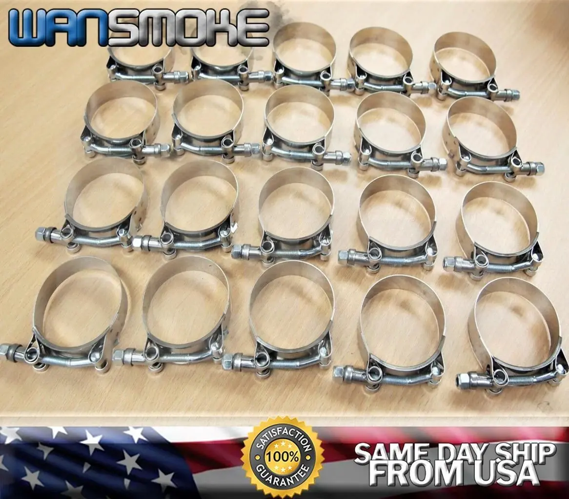 20x 3 inch - 2.75" T Bolt Clamp Stainless Steel Intake Turbo ...