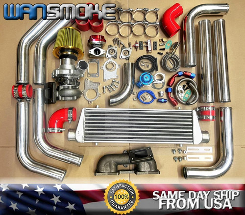 KA24E for Nissan 240sx Pickup D21 T3/T4 Turbo Kit Manifold Intercooler ...