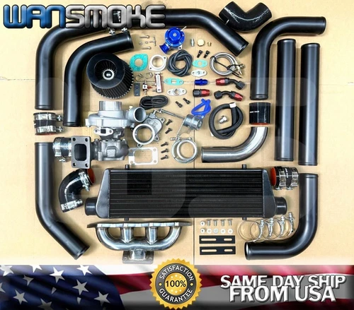 Turbo Kit T3/T4 Charger 97-02 Mirage 4G93 Sohc 1.8L LS Colt Summit CK5 ...