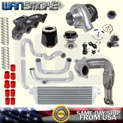 Acura Integra + Civic B-Series Bolt-on Turbo Kit (chrome with red ...