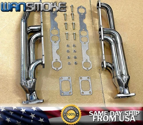 Twin Turbo T3 Manifold Exhaust TT for Chevy Small Block SBC 305 305 350 ...