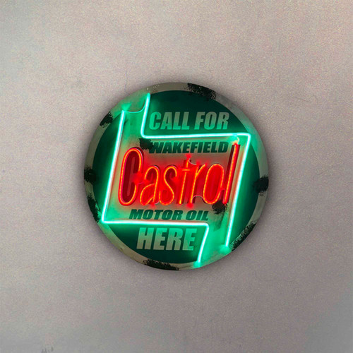 Neon Led Castrol | Cuadros Vintage