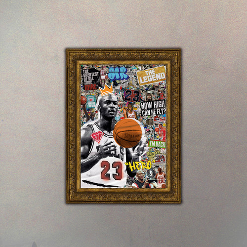Jordan Collage Pop Premium | Cuadros Vintage