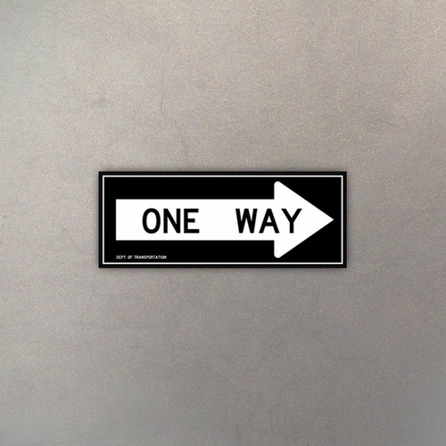 Cartel One Way | Cuadros Vintage