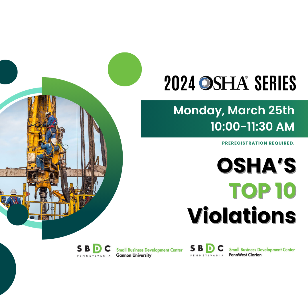 OSHA's Top 10 Violations | Gannon SBDC