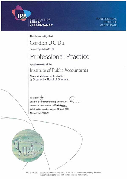 Taxation - Accounting - Advisory | Western Australia | Gordon QC Du ...