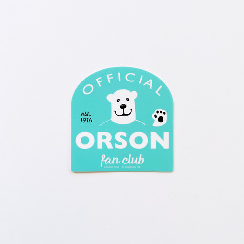 Orson Fan Club Sticker | Worcester Wares