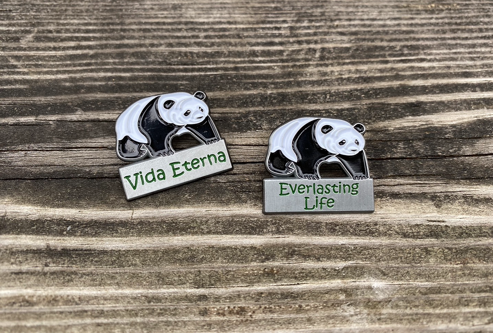 4 Everlasting Life Panda Lapel Pins | JWSTUFFORG