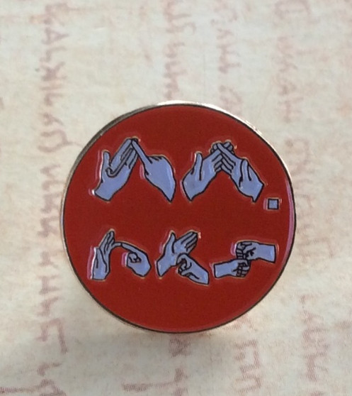 50 Orange BSL JW.ORG 3/4" Round Lapel Pins