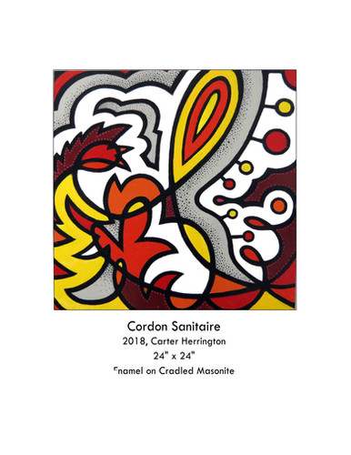 Cordon Sanitaire, Original Abstract Painting | carterherrington-art