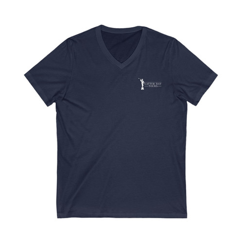 Womens V Neck | Small Right Chest Logo | Latter Day Tours