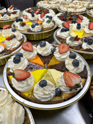 Cheesecake sampler. Rainbow Cheesecake | Keto Bakery OC