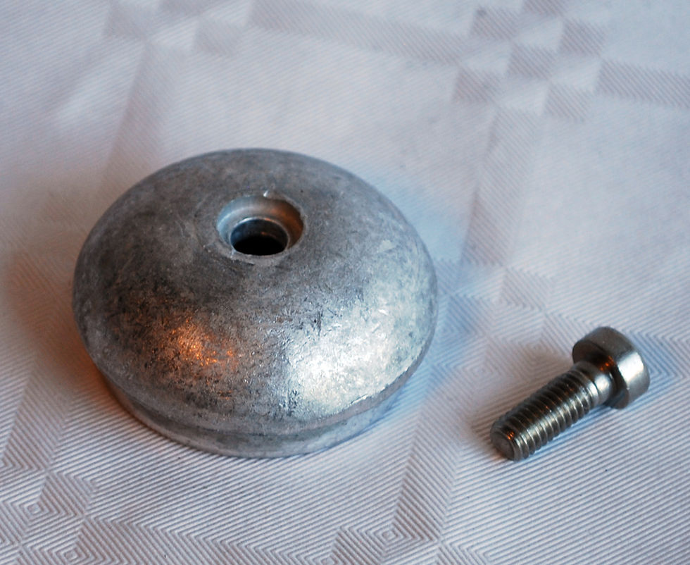 Side-Power sinkkianodi SE60, SE80, SE100, SP-55/75/95, zinc anod ...