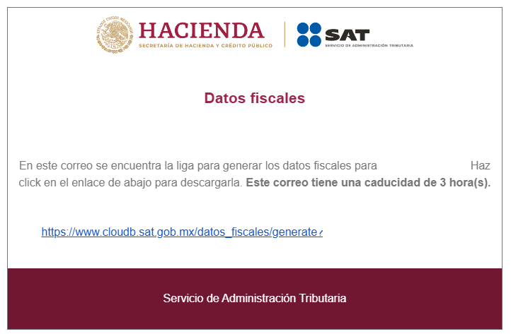 La descarga de la cédula de datos fiscales a través del SAT