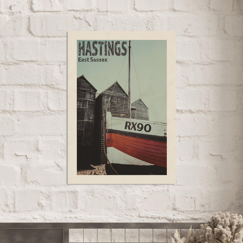 Hastings Boat Poster | Bad Marriage Retro