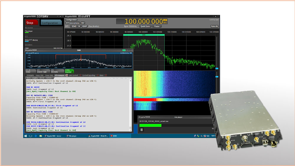 Krypto1000 compatible with CommsAudit CA7851 and CA7852 SDRs
