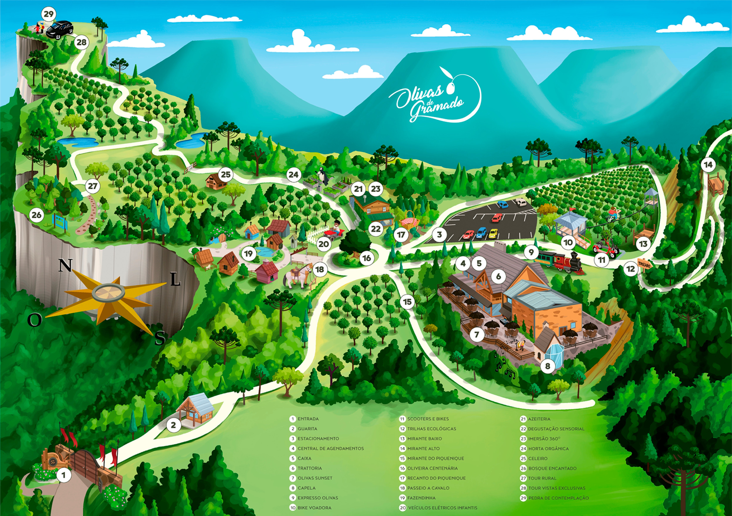 Mapa Turstico De Gramado